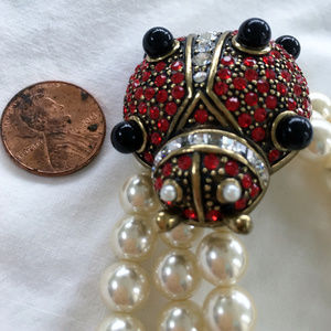 Heidi Daus | Jewelry | Heidi Daus Lovely Ladybug 3 Strand Choker ...